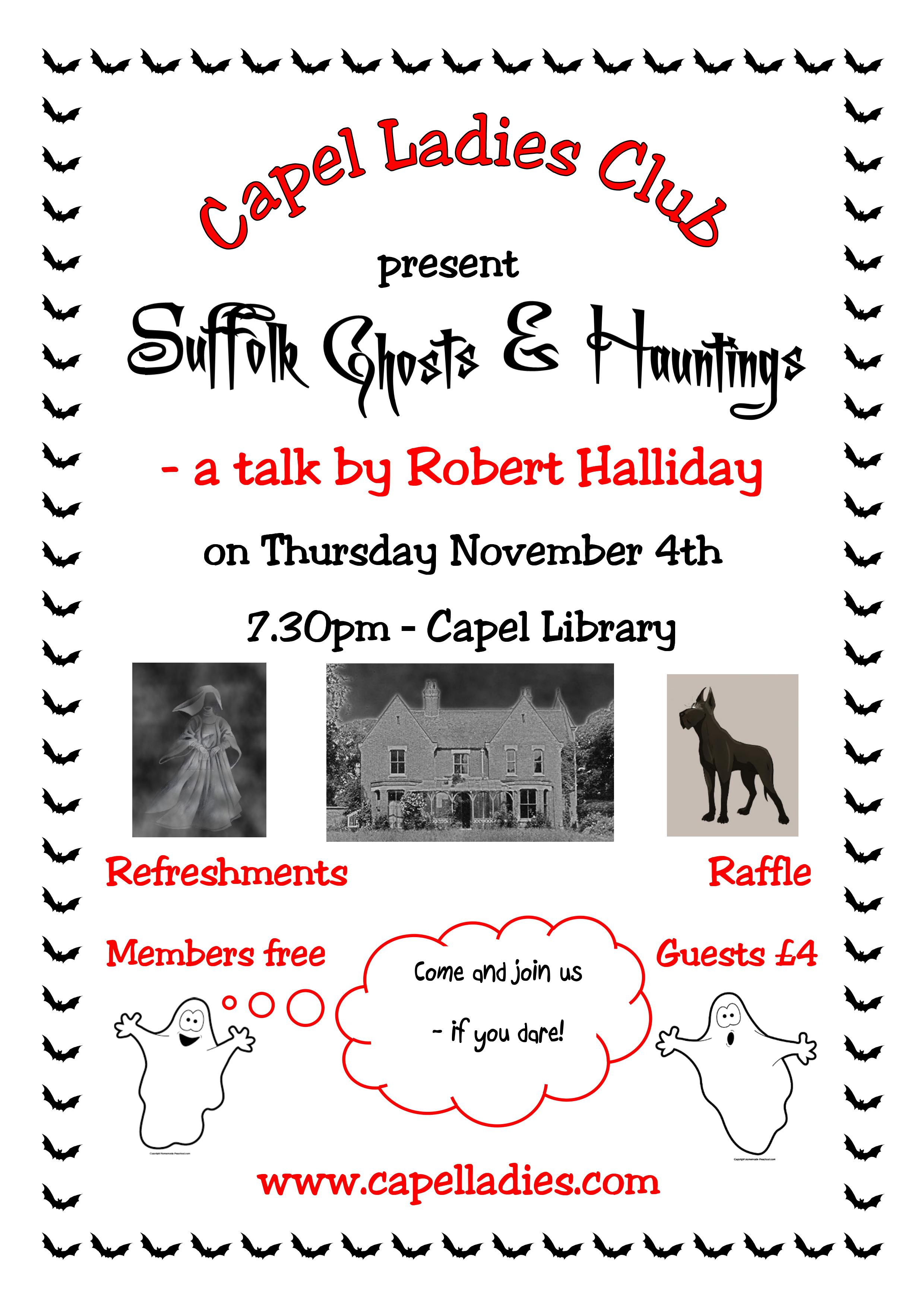 2021 – November – Ghosts & Hauntings | Capel Ladies Club